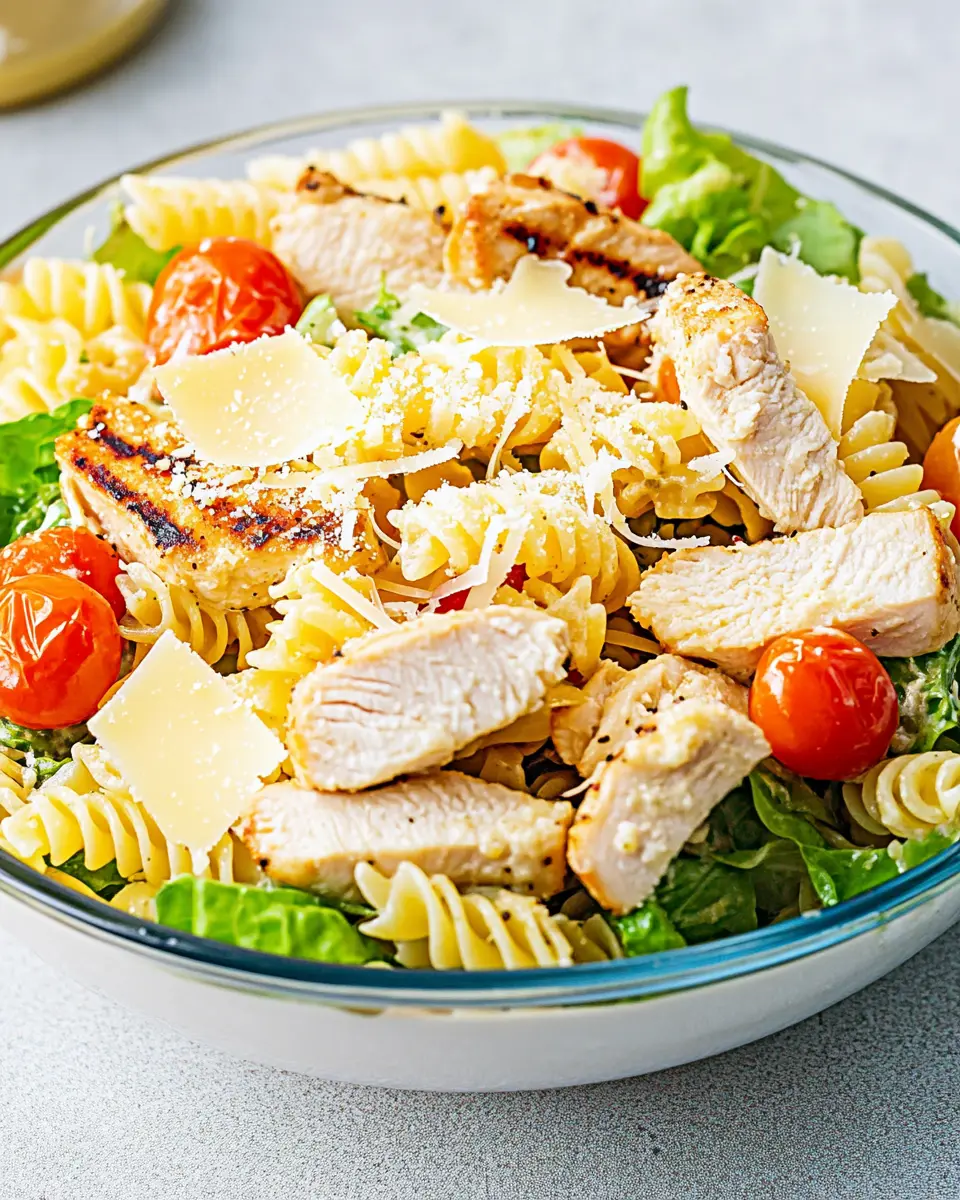 Chicken Caesar Pasta Salad Bliss: Easy & Irresistible Twist ...